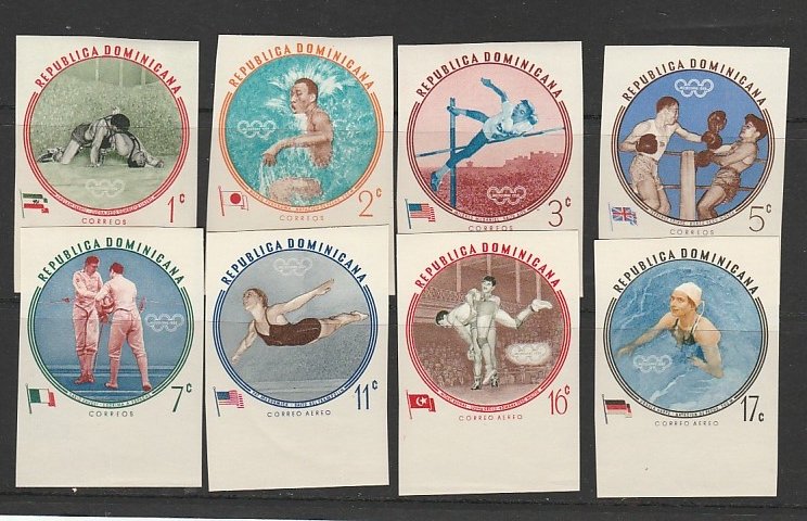 Dominican Republic #525-9 C115-7 Mint Never Hinged Complete | Caribbean ...