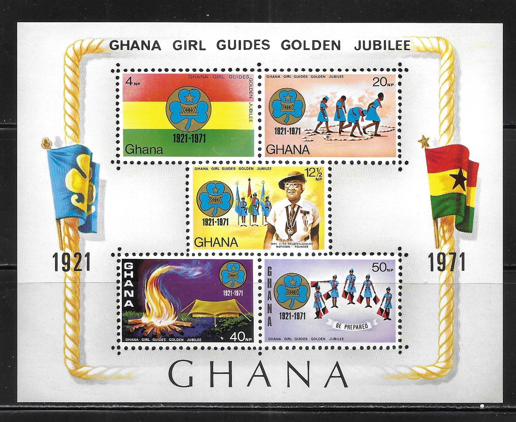 Ghana 425a 50th Ghana Girl Guides s.s. MNH 2025 Scott c,v, $12 | Africa ...