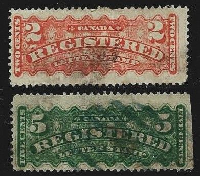 Canada CF1 and 2 Used - Nice Color | United States, Air Mail ...