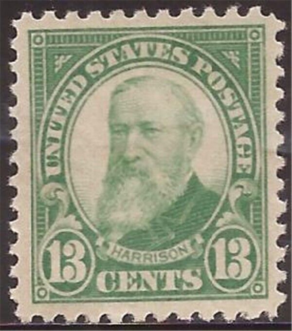 US Stamp 1926 13c Benjamin Harrison Stamp VF MLH - Scott #622 | United ...