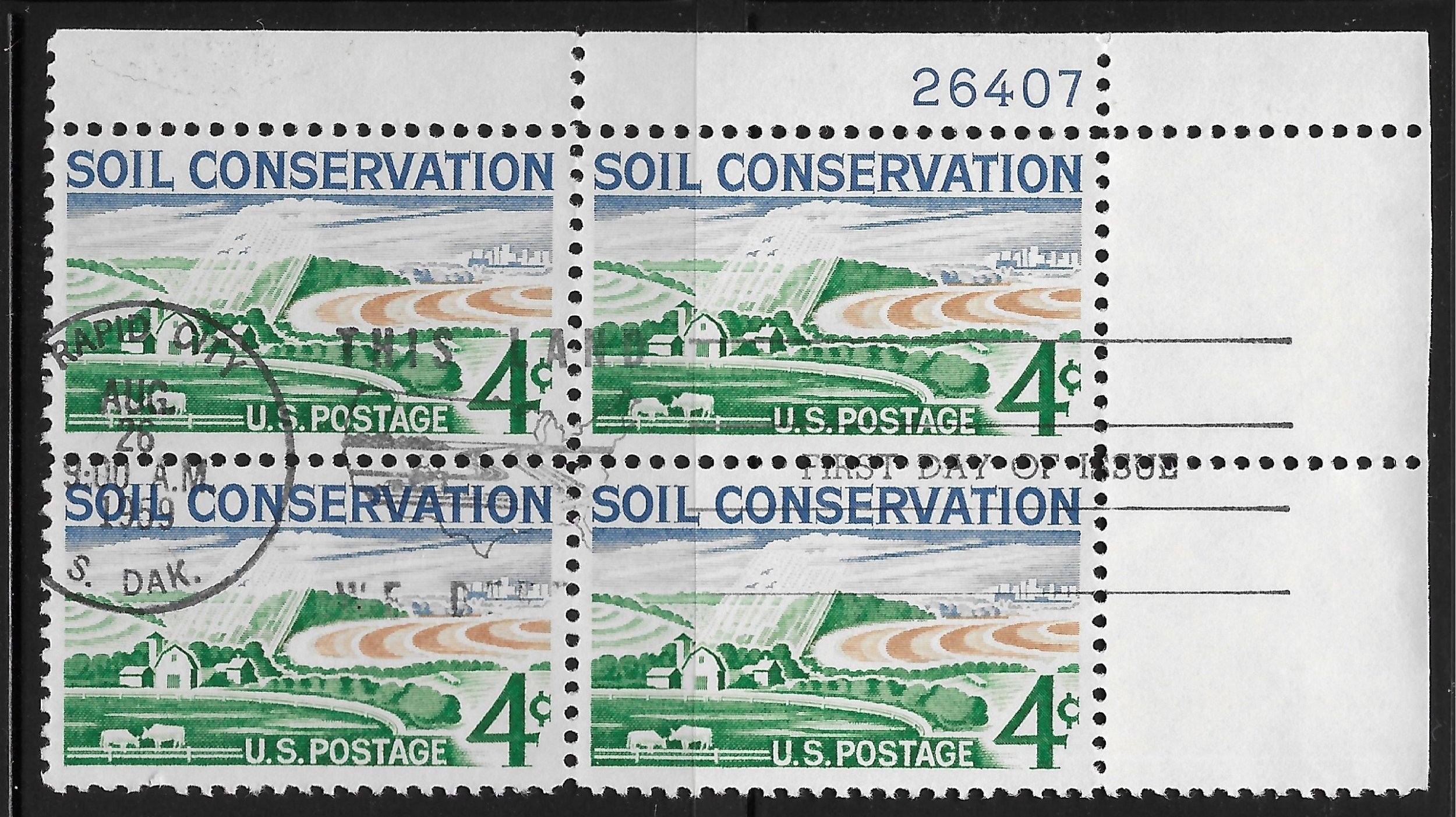 US #1133 4c Soil Conservation - Modern Farm | United States, General ...