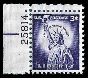 PCBstamps US #1035c 3c Statue of Liberty, MNH, (7) | United States ...