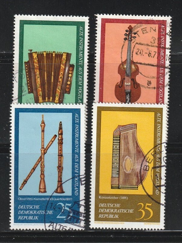 Germany DDR 1817-1820 Set U Musical Instruments | Europe - Germany ...