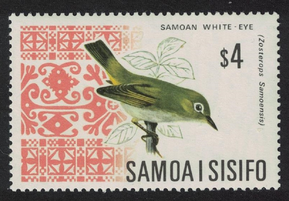 Samoa Samoan White-eye Bird $4 1969 MNH SG#289b MI#200 | Australia ...