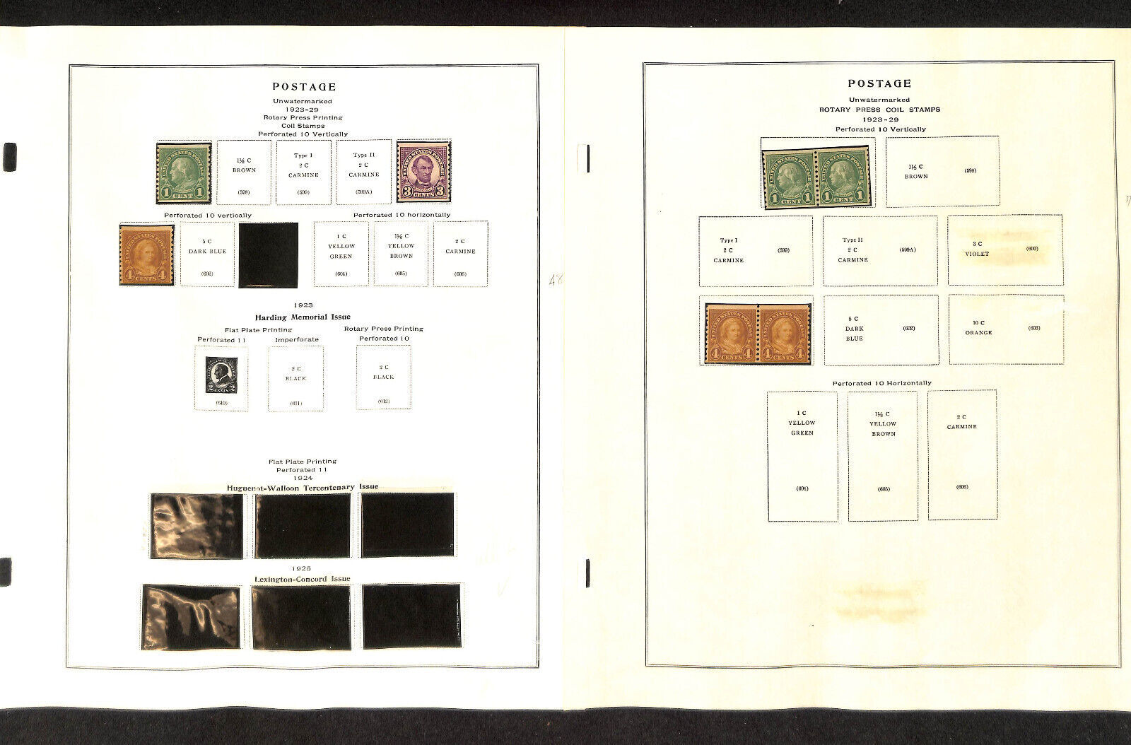 United States Scott National Stamp Album, 1846-1978, Much Mint NH ...