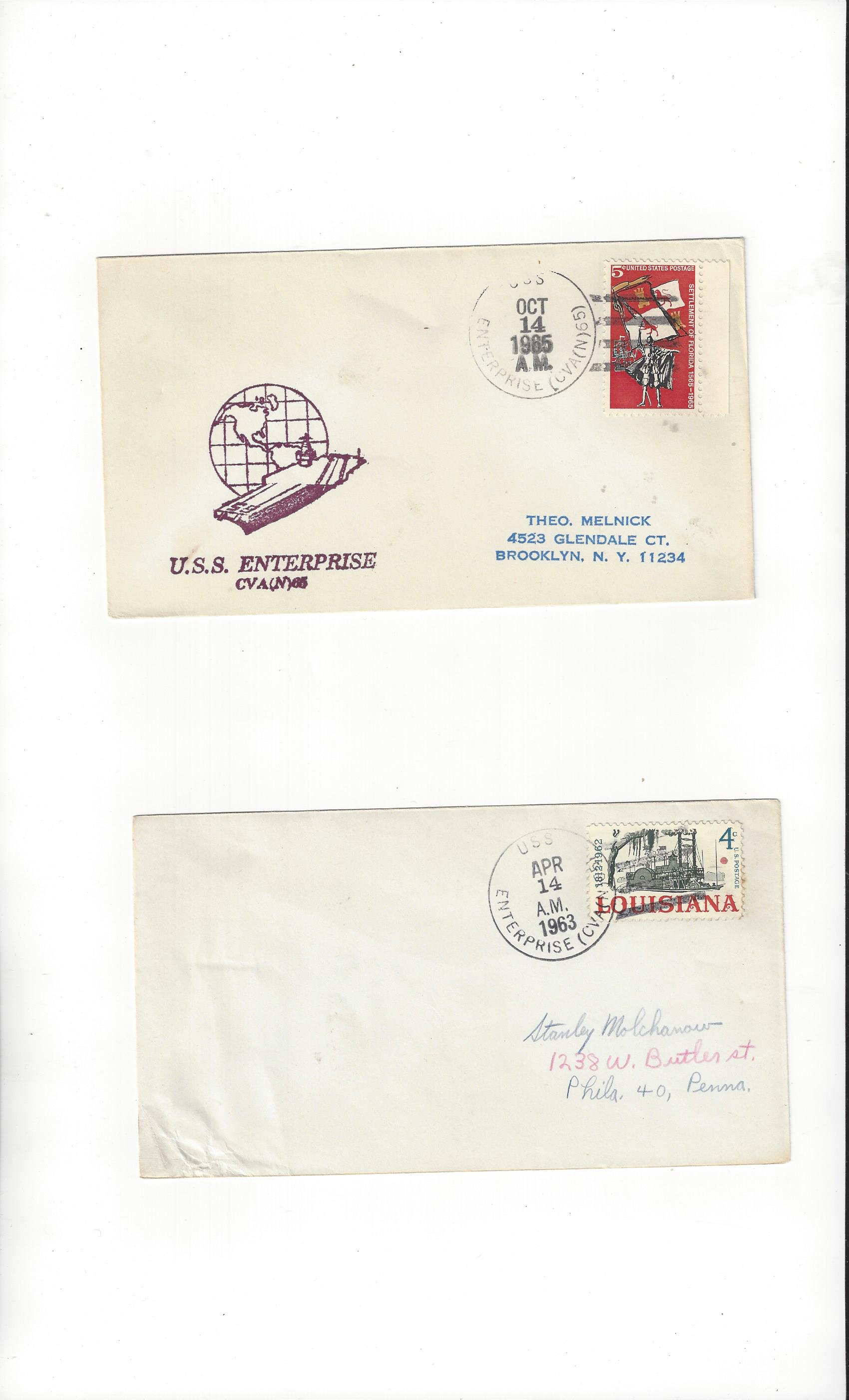 US Navy Covers USS Enterprise CVA 65 | United States, Stamp / HipStamp