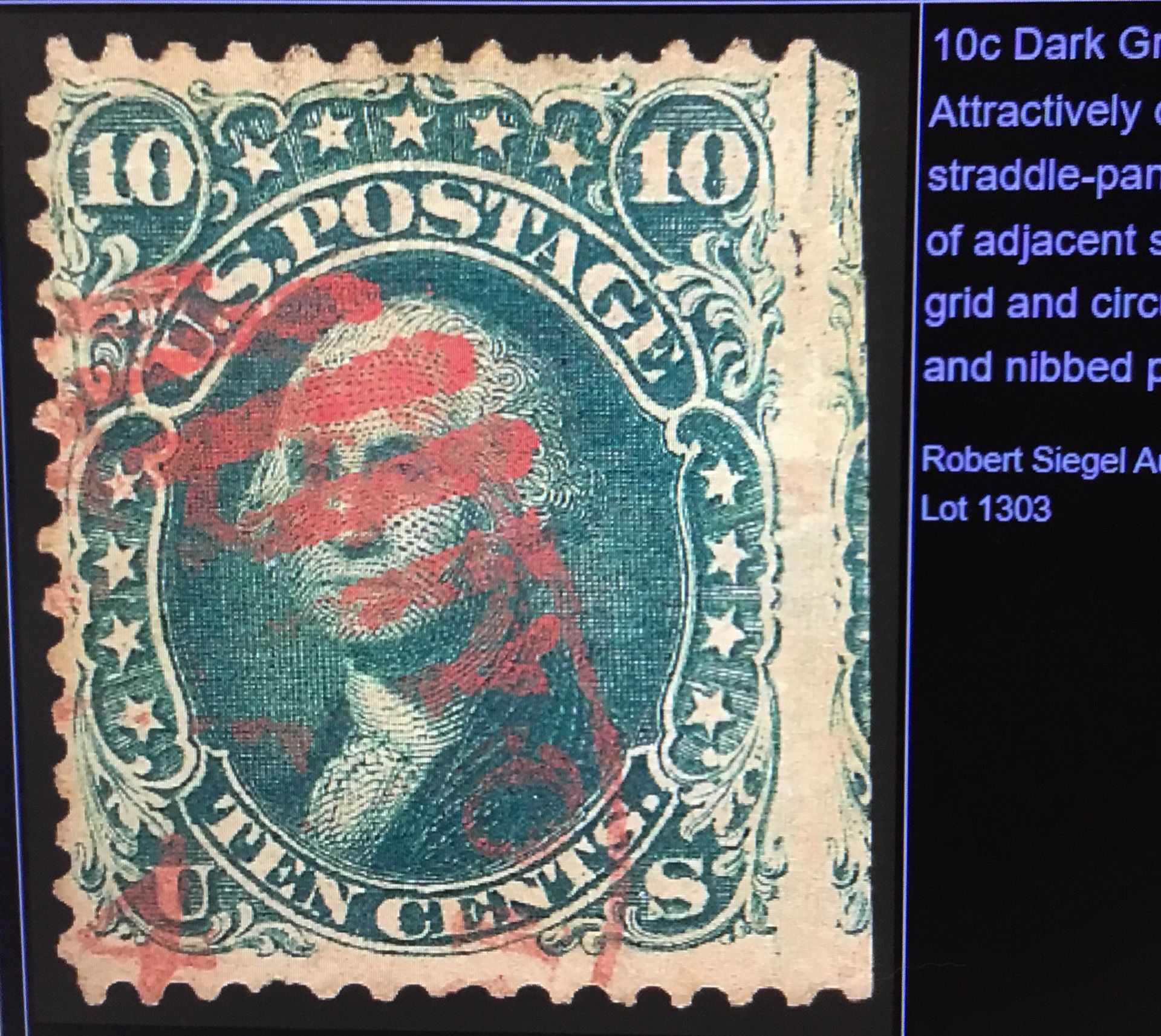 U.S. Scott 62b- Used/ No Hinge Mark.. / JP-33 | United States, General ...