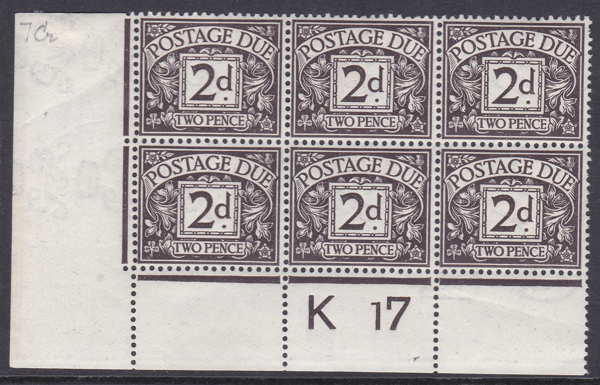 D4 2d Royal Cypher Postage due Control K 17 perf MOUNTED MINT | Great ...