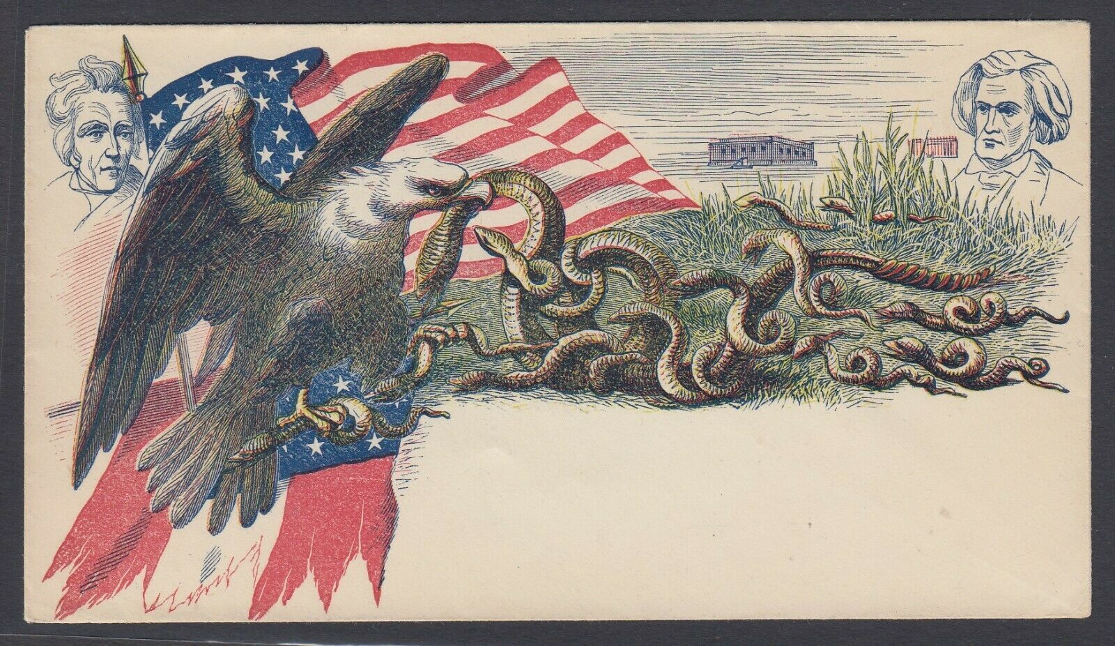 Civil War Patriotic Harbach cover - Eagles, Snakes & Flag Design ...