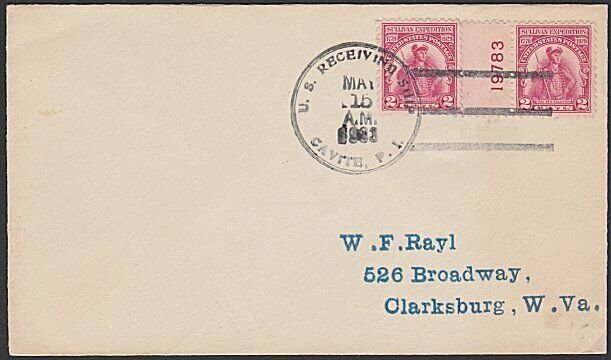 USA PHILIPPINES 1933 cover US RECEIVING SHIP CAVITE pmk - Sullivan Ex ...
