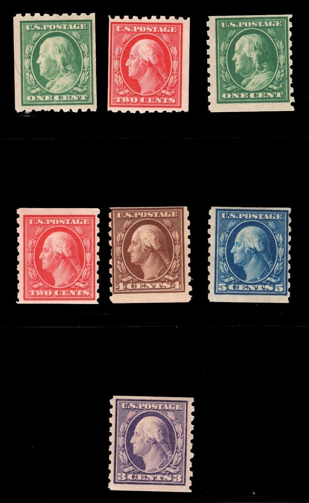 US Stamps #390-396 Mint OG H LOT #83722* | United States, General Issue ...