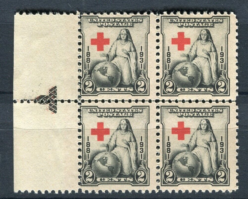 USA; 1931 . Pictorial issue MINT MNH Unmounted 2c. BLOCK, Red Cross ...
