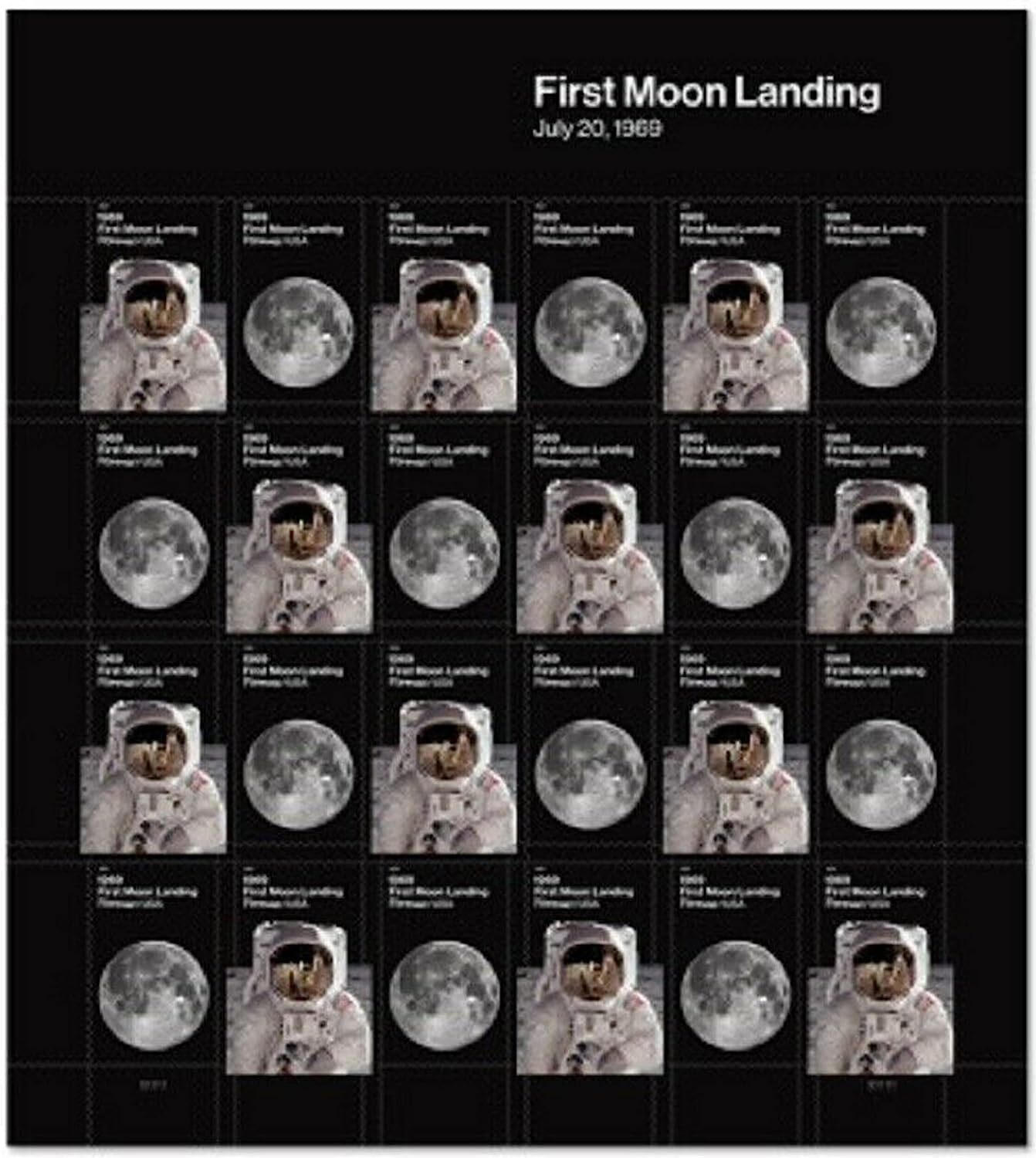 USPS 1969 First Moon Landing 50th Anniversary (Sheet of 24) First-Class ...