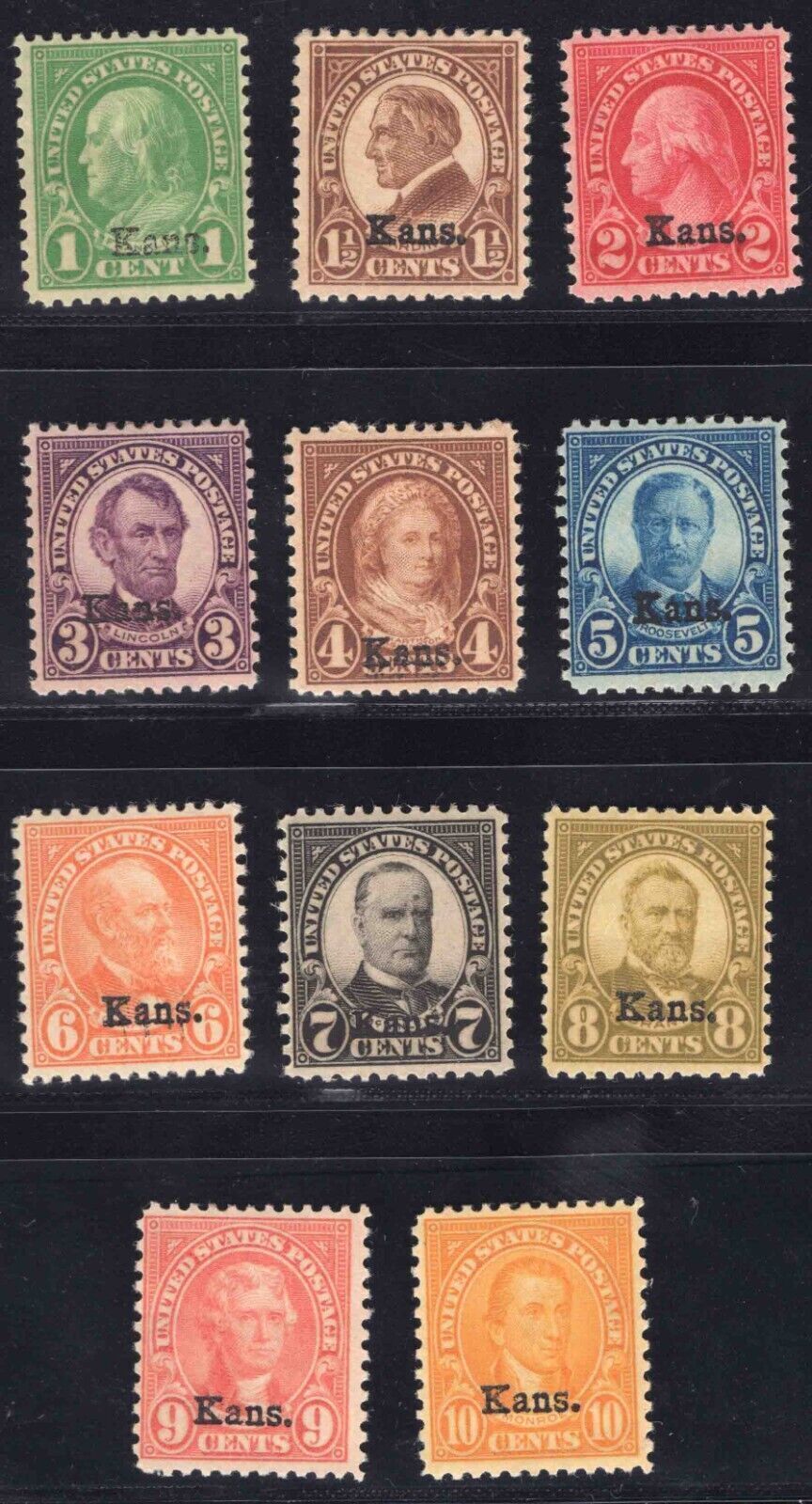 US Stamps #658-668 Kans Complete SET Mint OG H LOT #78838 | United ...