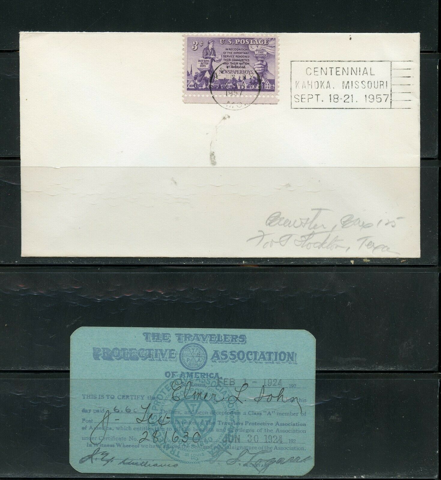 US Postal History of State of Missouri LOT of 24 Covers 184-1960 as ...