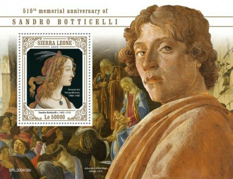Sierra Leone - 2020 Artist Sandro Botticelli - Stamp Souvenir Sheet ...