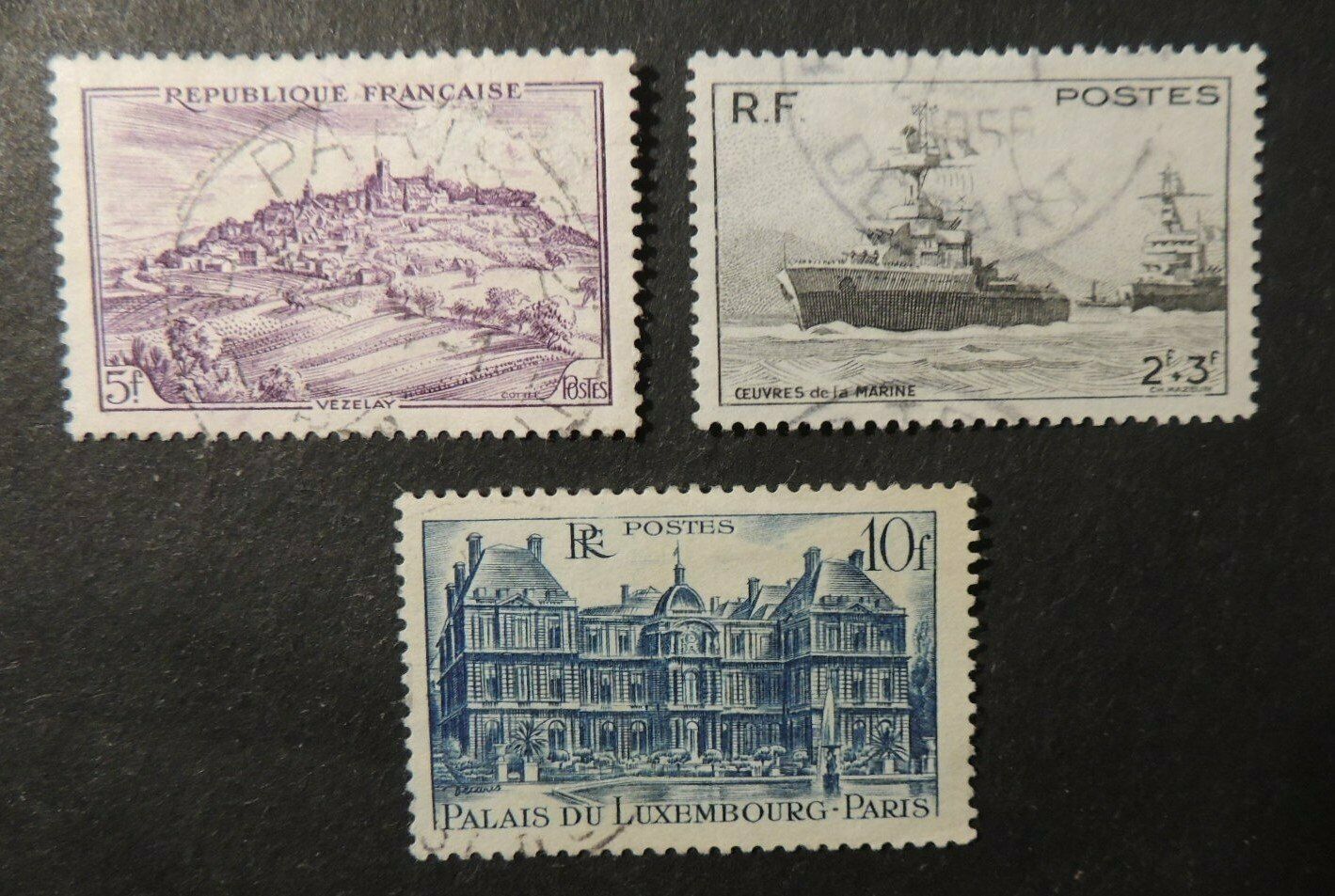 France 1946 luxembourg palace naval charities ships vezeley used ...