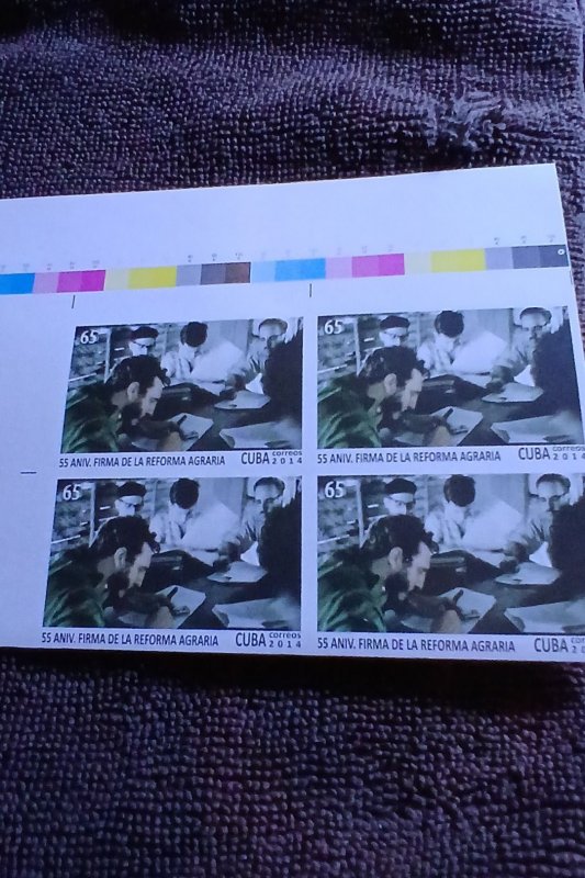 Cuba.SC.#5514.55.Ann.Firma DE LA Reforma Agraria.Block of 4 Stamps ...