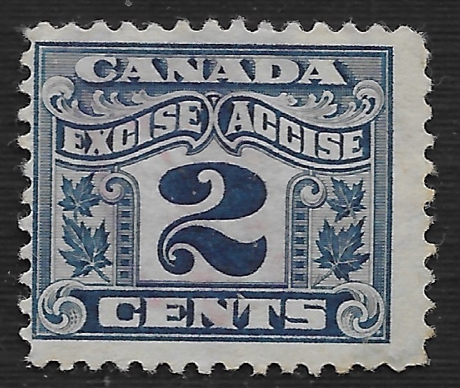 Canada #Bar CA EX36 2c Excise Tax ~ MNG | Canada, Revenues Stamp / HipStamp