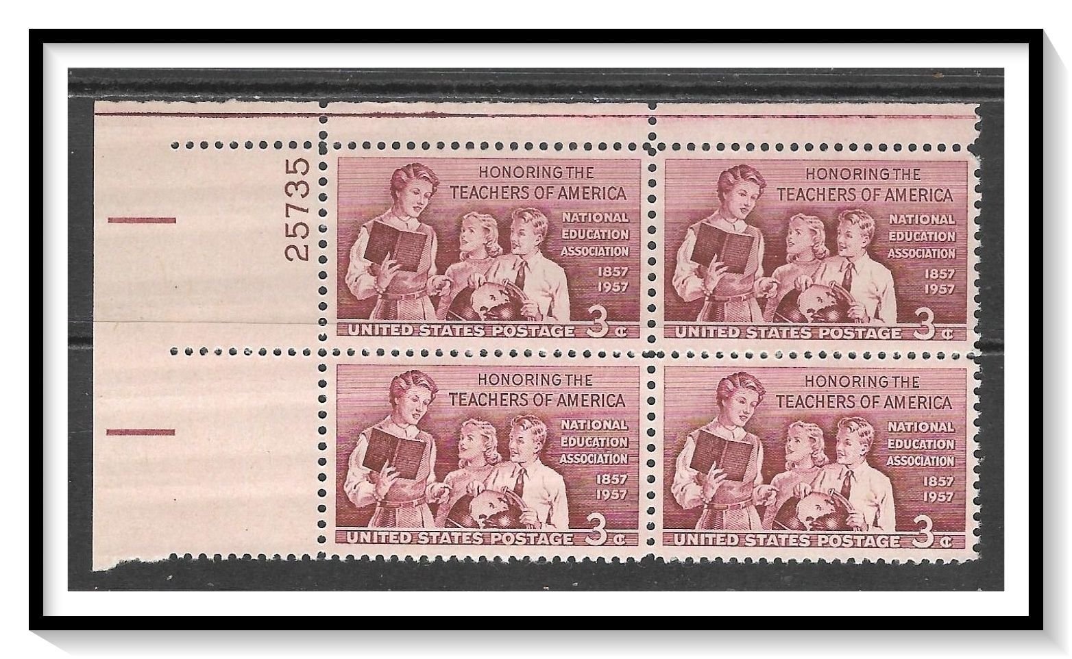 US Plate Block #1093 School Teachers MNH | United States, General Issue ...
