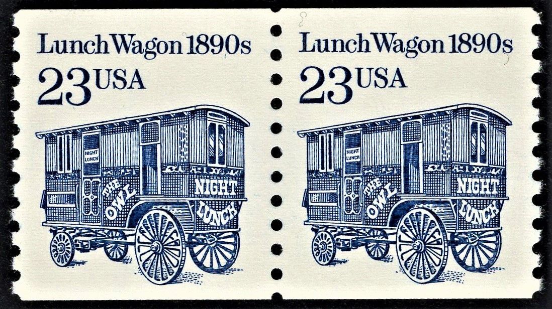 US 2464 MNH VF 23 Cent Lunch Wagon Pair 1890's | United States, General ...