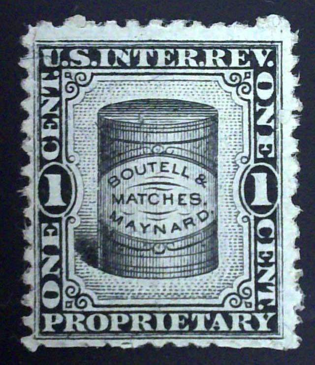 Scott #RO38b - 1c Black - Boutell & Maynard - Private Die Match ...