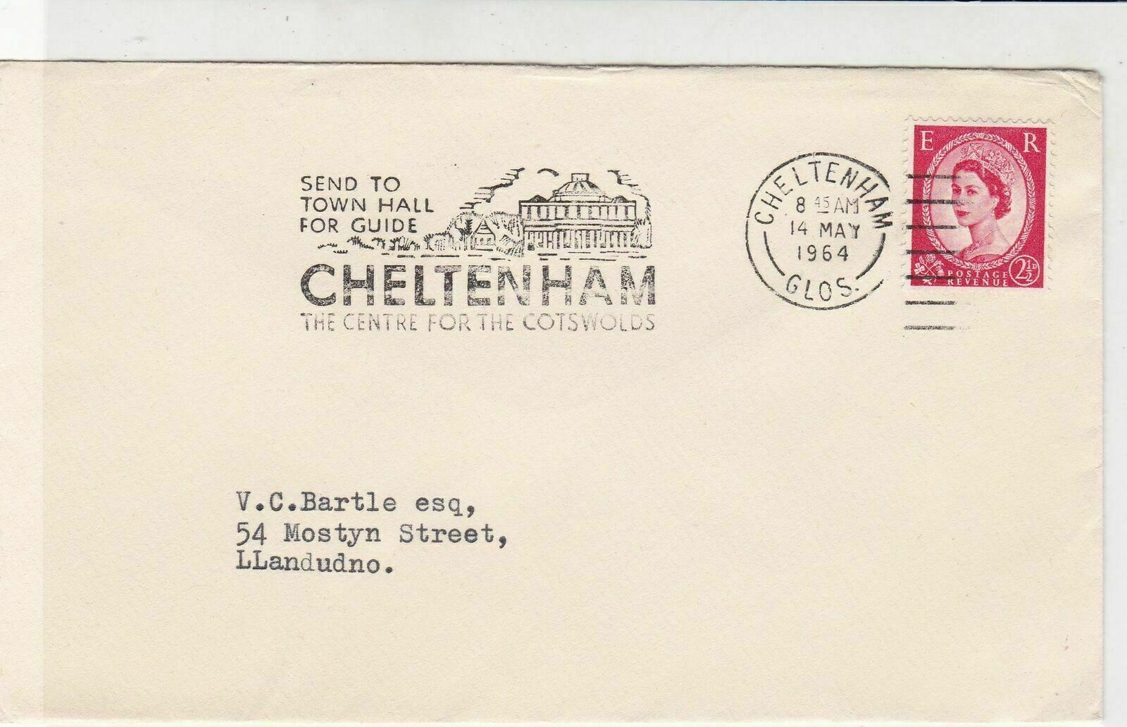 Britain 1964 Cheltenham Centre for Cotswolds Publicity Slogan Stamp ...