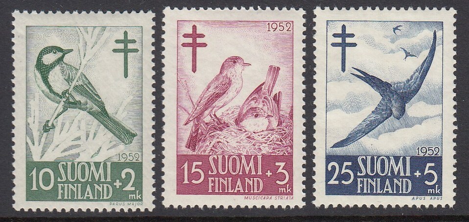 Finland B117-9 Birds mint | Europe - Finland, Semi-Postal Stamp / HipStamp