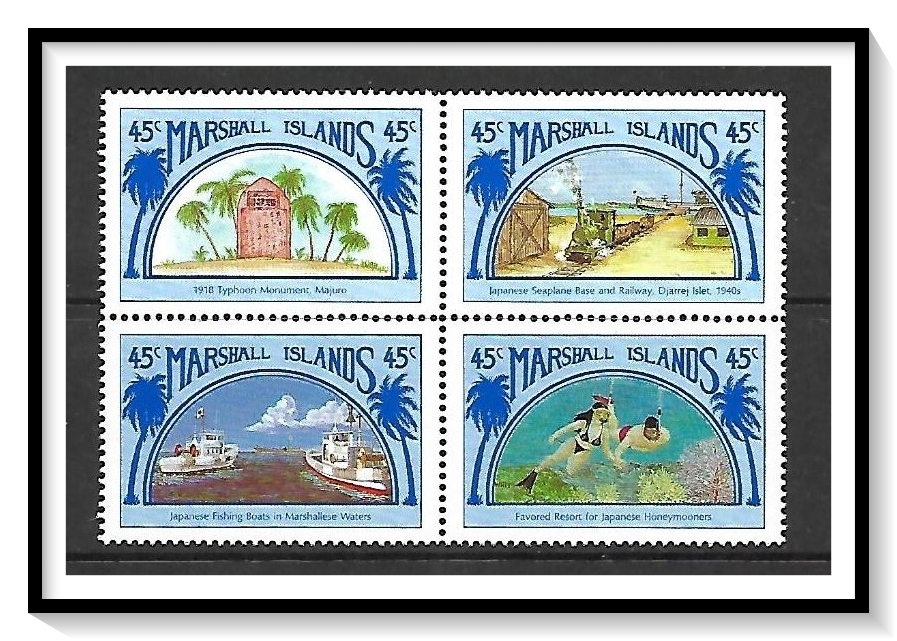 Marshall Islands #212a Links to Japan Block MNH | Australia & Oceania ...