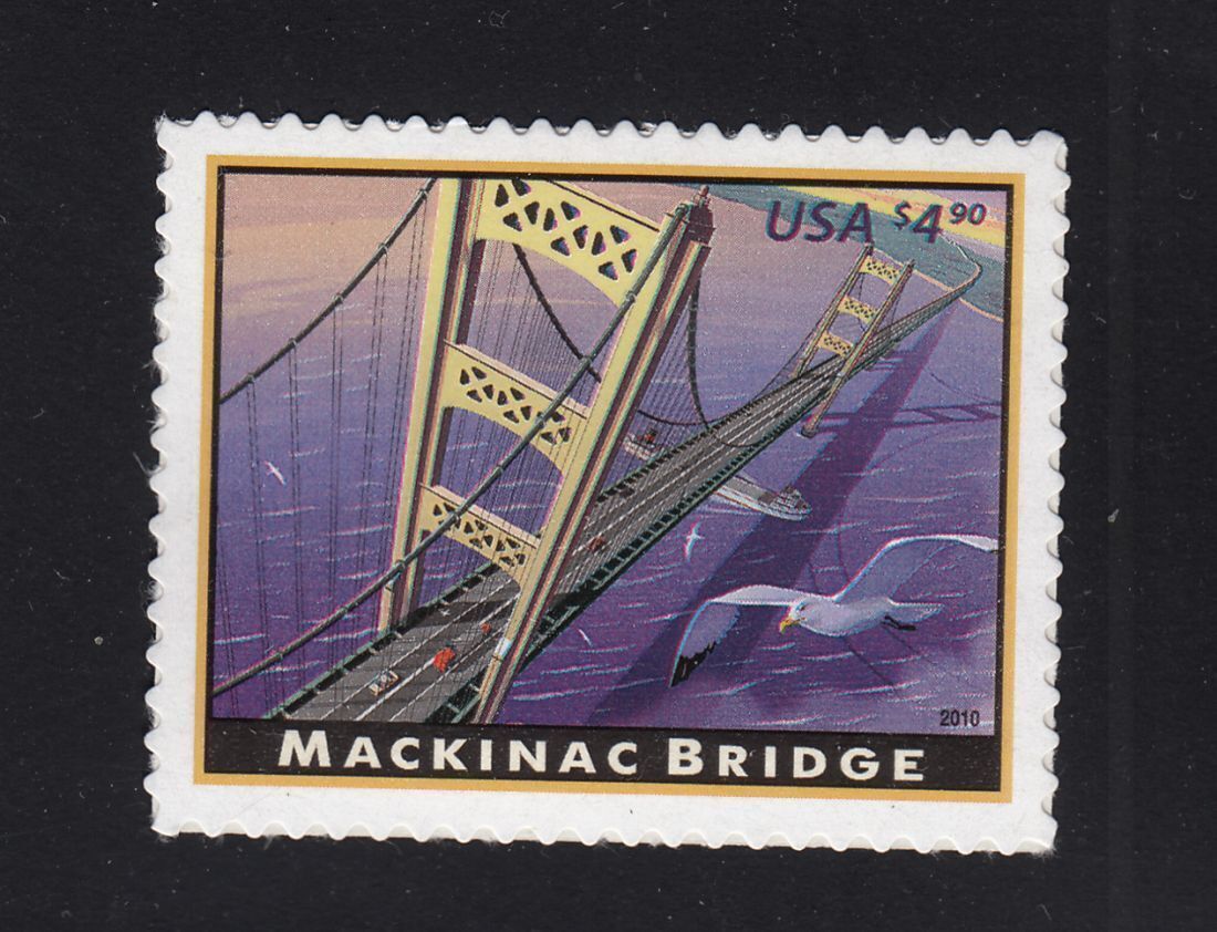 2010 Mackinac Bridge Michigan $4.90 Sc 4438 MNH single stamp | United ...