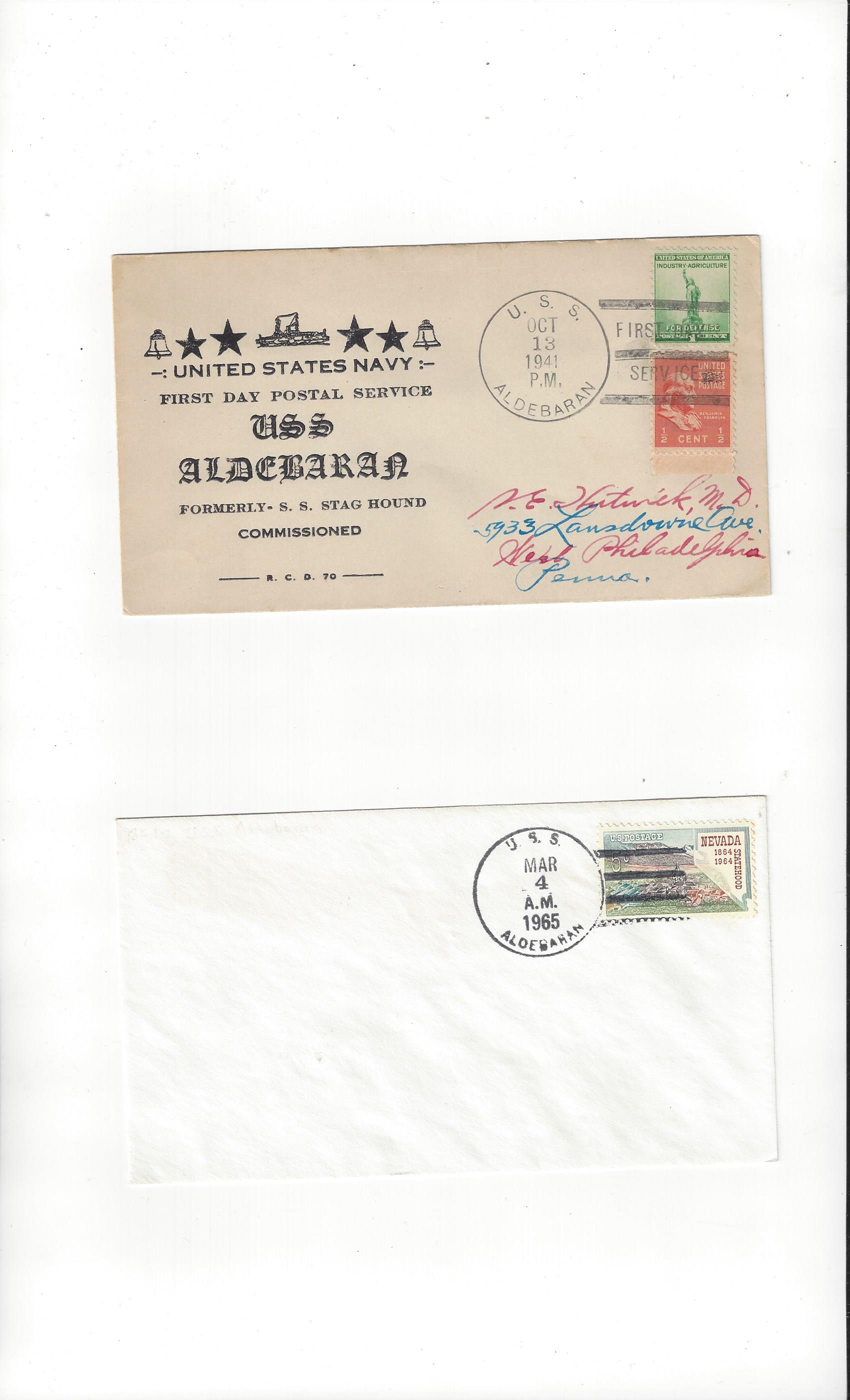 US Navy USS Aldebaran AF 10 Commissioned | United States, Stamp / HipStamp