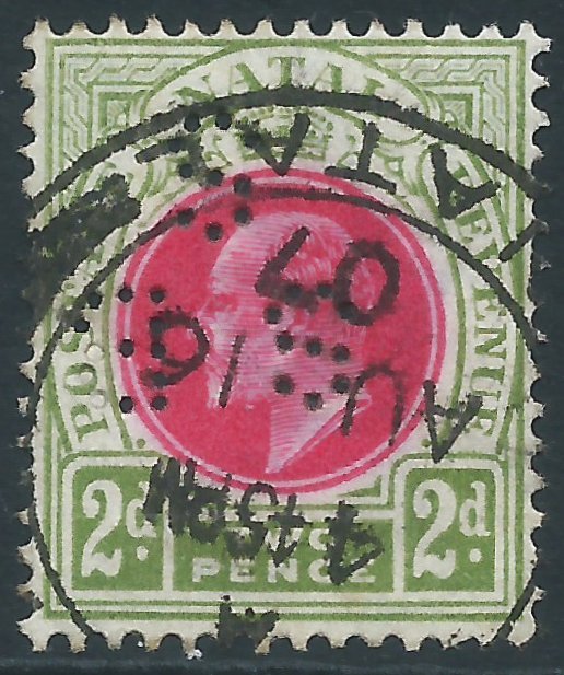 Natal, Sc #84, 2d Used (Perfin) | Africa - South Africa, General Issue ...
