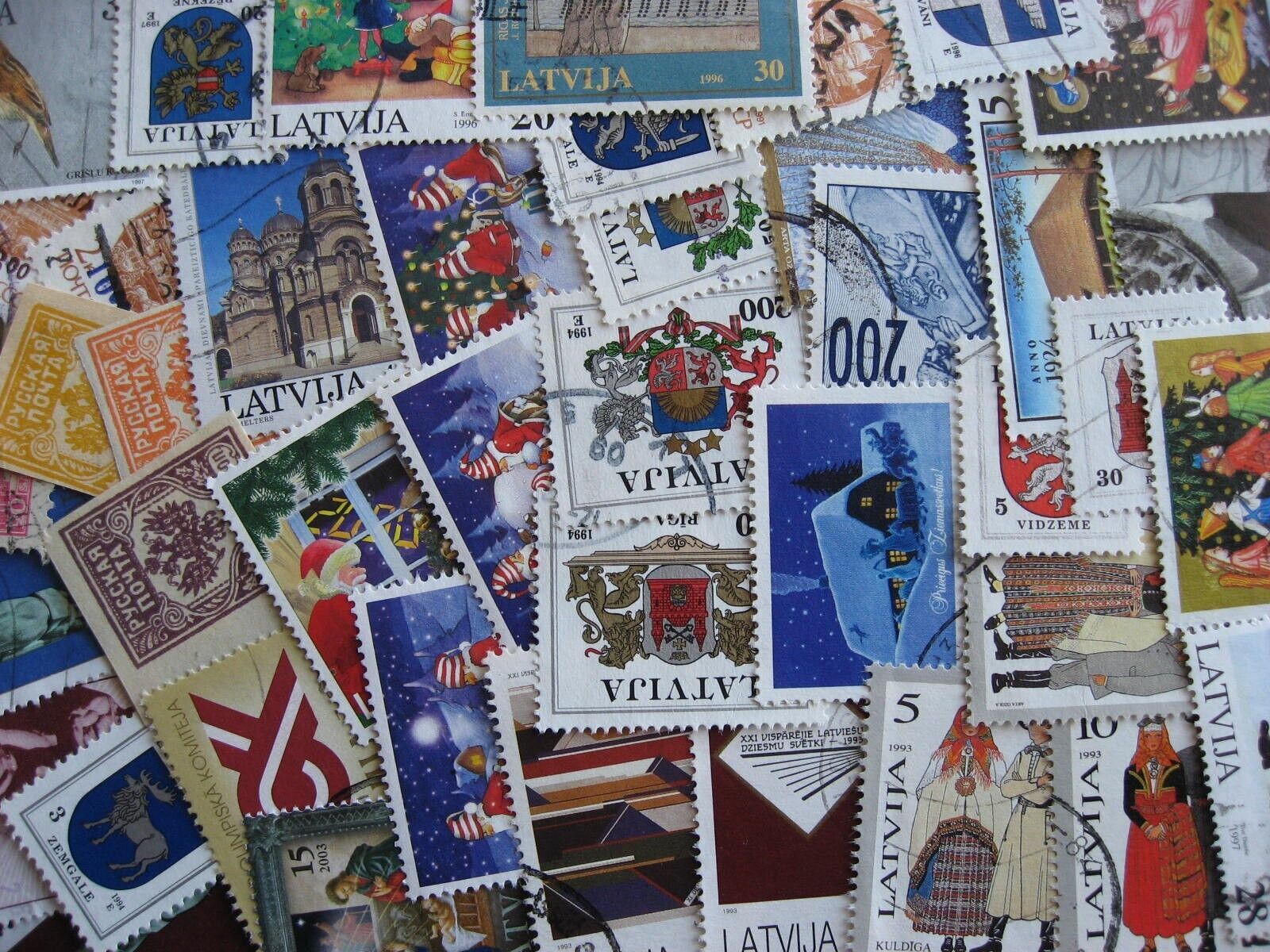 Latvia collection 44 different U, M up to 2003 era check them out ...