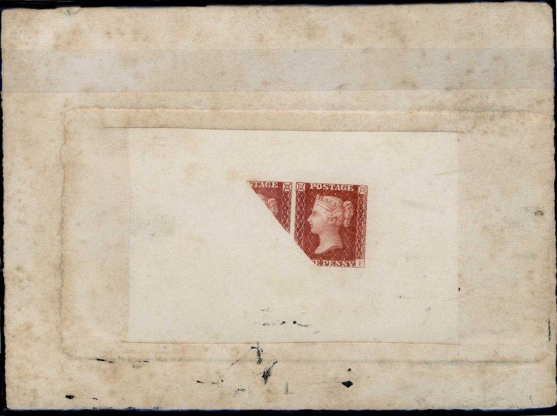1856 1d Red Official Imitation in red Unique in Private Hands Ex Tes ...