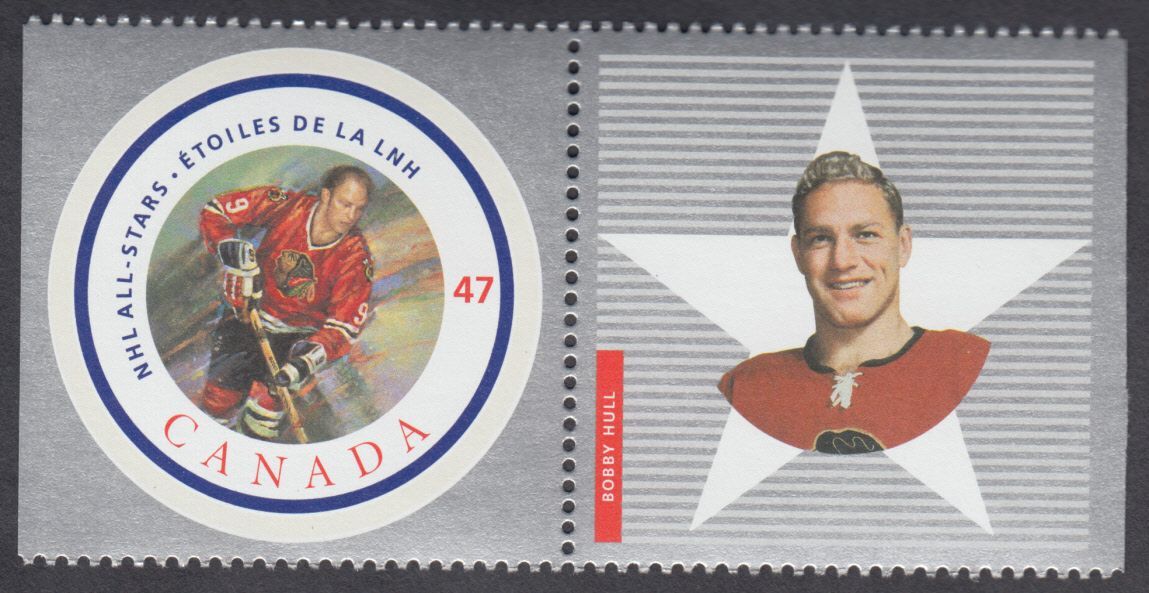 Canada - #1885e NHL Hockey All-Stars - Bobby Hull With Tab - MNH ...