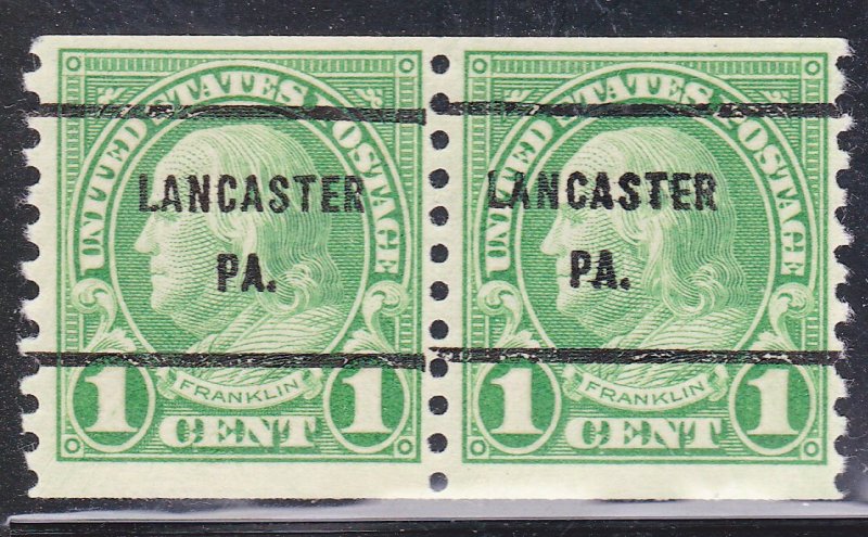 Precancel - Lancaster, PA PSS 597-61 Coil Gap Pair - No Gum | United ...