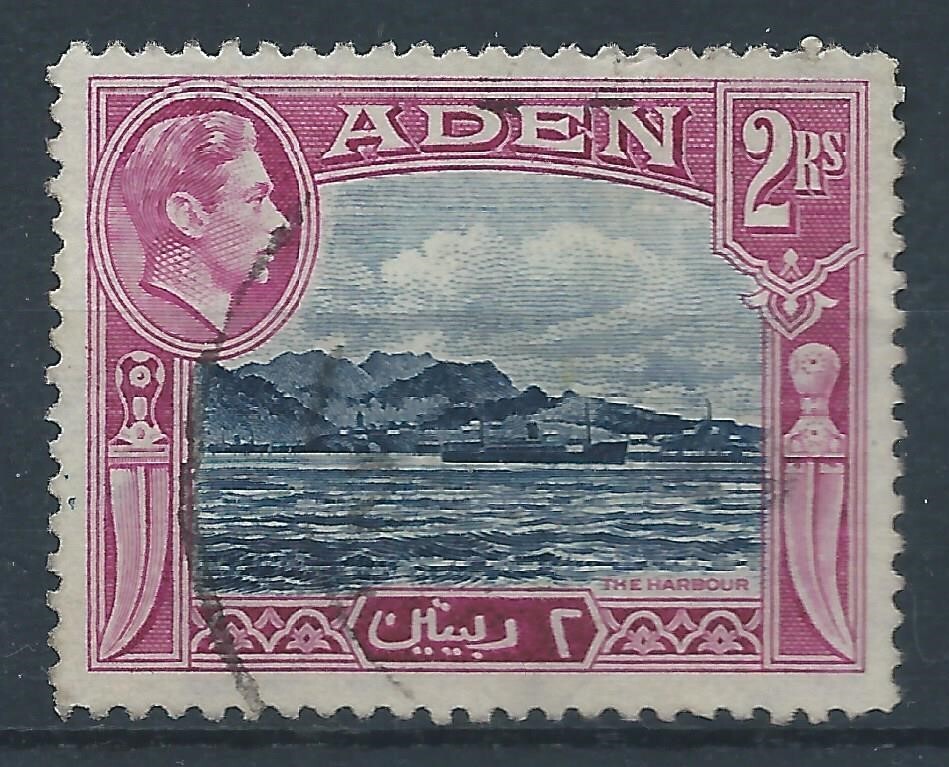 Aden 1939 - George VI 2r blue & magenta - SG25 used | Middle East ...