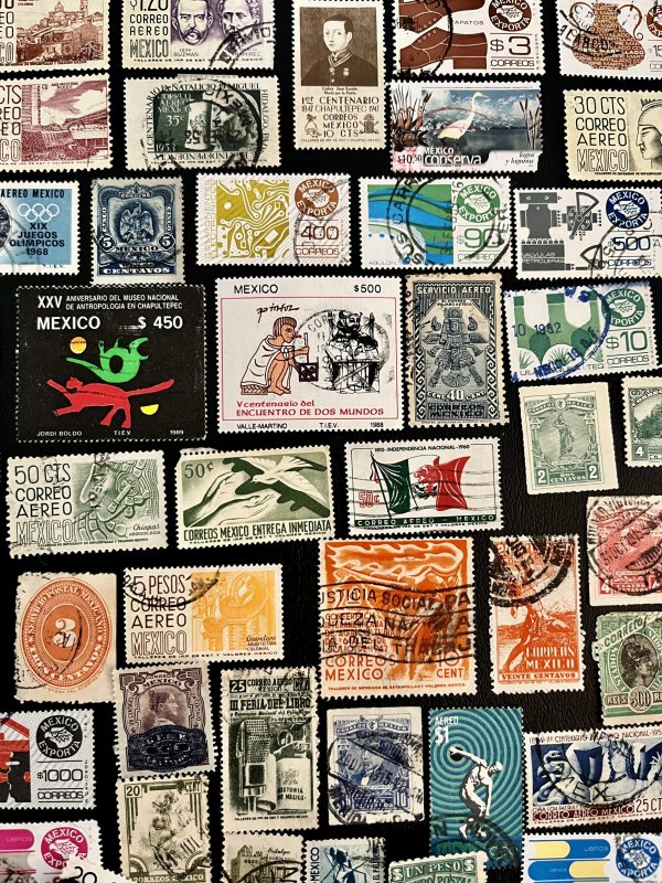 50 Stamp MEXICO Fun Pack // Lot of 50 Different Mexican Stamps ...