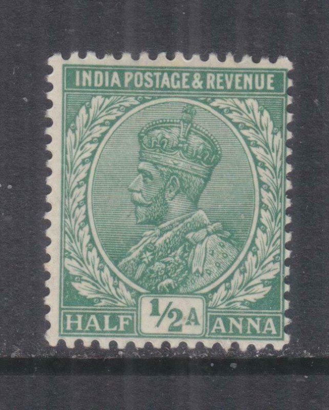 INDIA, 1934 KGV, Postage & Revenue, 1/2a. Green, lhm. | Asia - India ...
