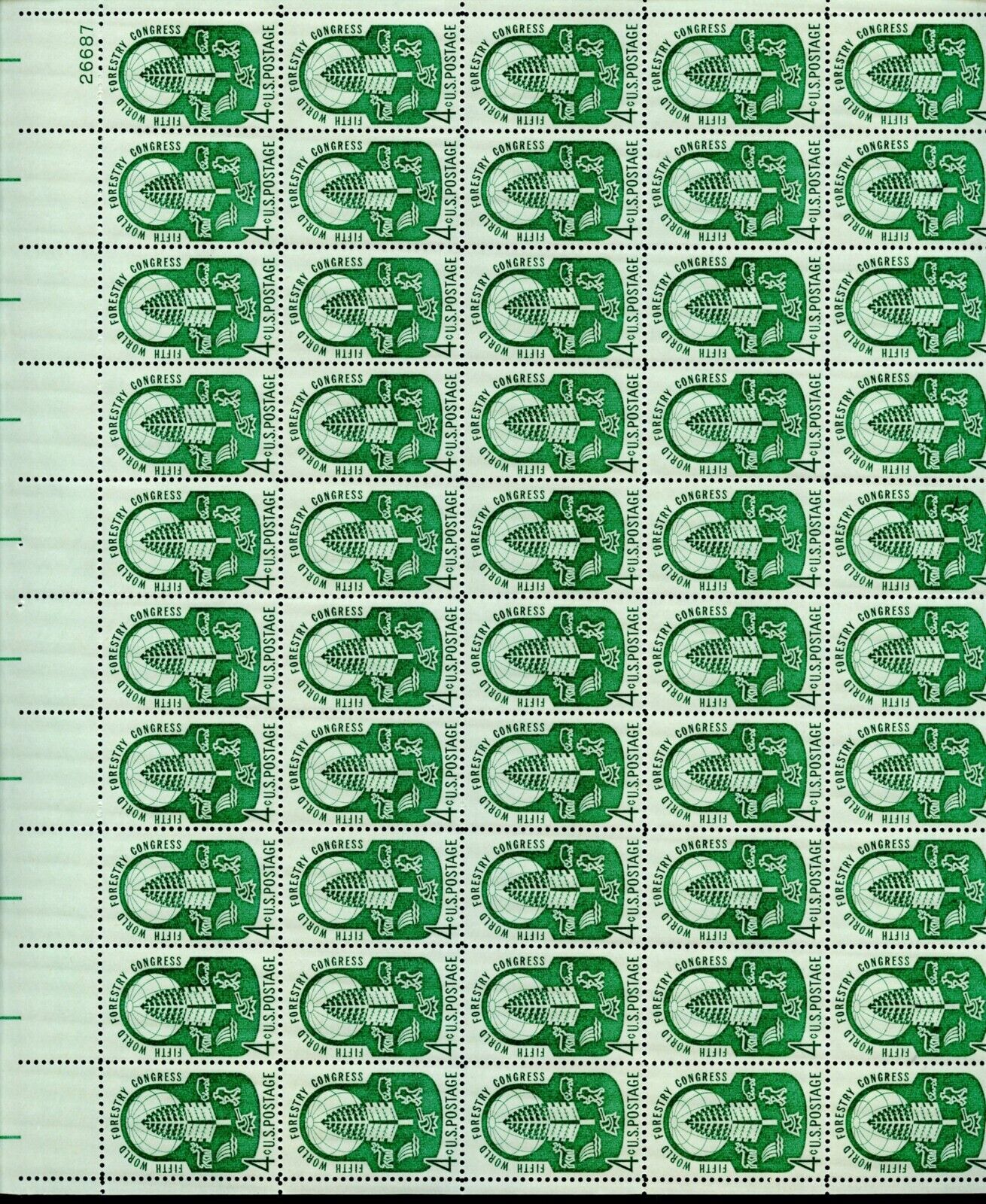 United States Scott #1156 Forestry Sheet Mint NH Complete Intact ...