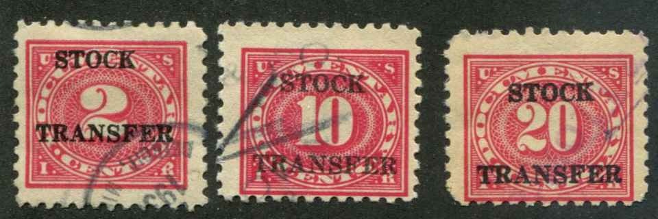 USA SC# RD39-41 Stock Transfer -perf 10 Used | United States, Revenues ...