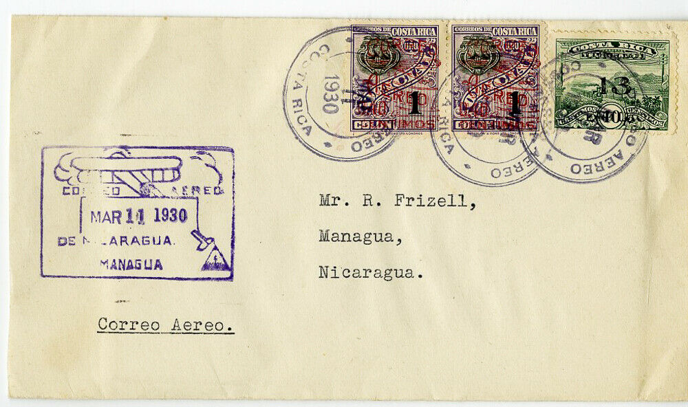 Costa Rica Stamps # C10 First Day Cover | Central & South America ...