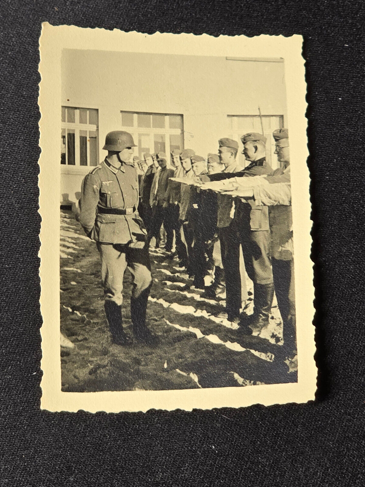WEHRMACHT STEEL HELMET TROOPS INSPECTION WW2 WWII German Military ...