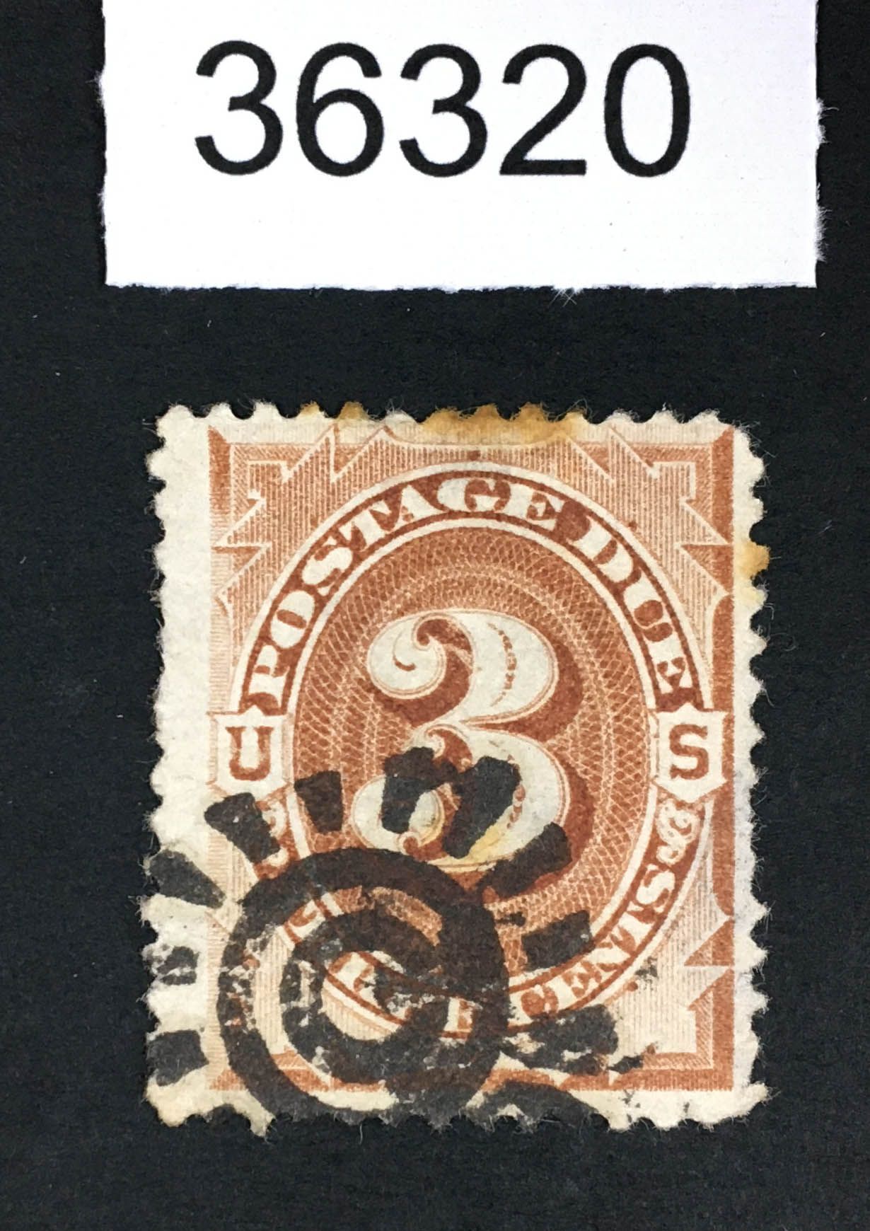 US Stamps # J3 Fancy COG Wheel Postage DUE Used LOT #36320 | United ...
