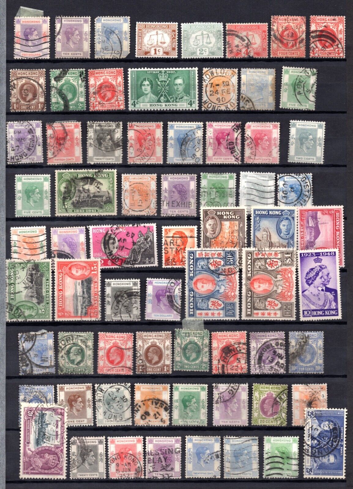 Hong Kong 1860-1980S Large Collection of 900+ Stamps Mostly Used | Asia ...