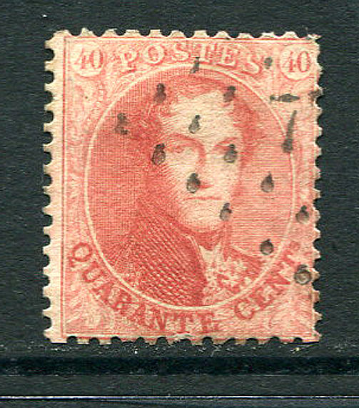 Belgium Lot 2209 Belgie Postes 1863 Michel 13B 40 - Quarante Cent Stamp ...