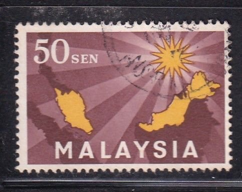 Malaysia 1963 Sc 3 Formation of Malaysia 50c Used | Asia - Malaysia ...