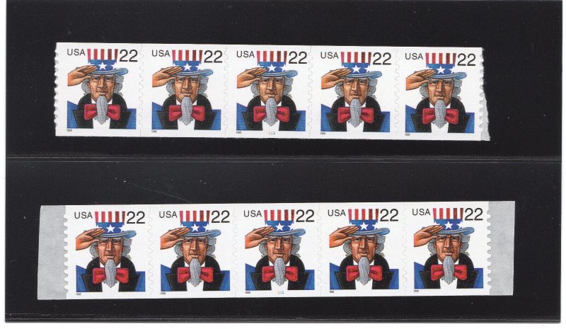 Scott #3263 Uncle Sam Coil of 5 Stamps - MNH | United States, General ...