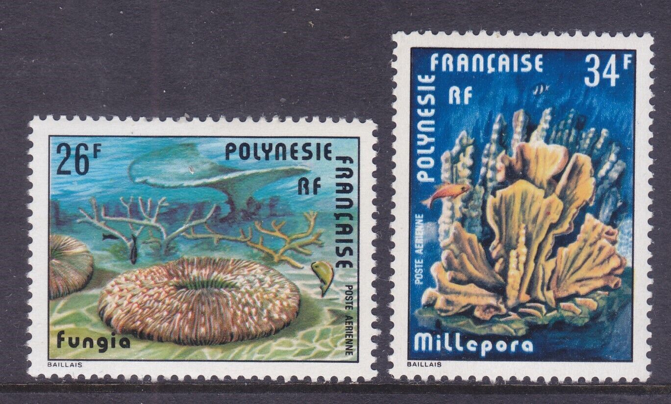 French Polynesia C162-63 MNH 1978 Types of Coral Set | Europe - France ...