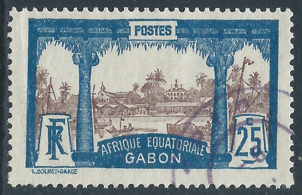 Gabon, Sc #58, 25c Used | Europe - France & Colonies, General Issue ...